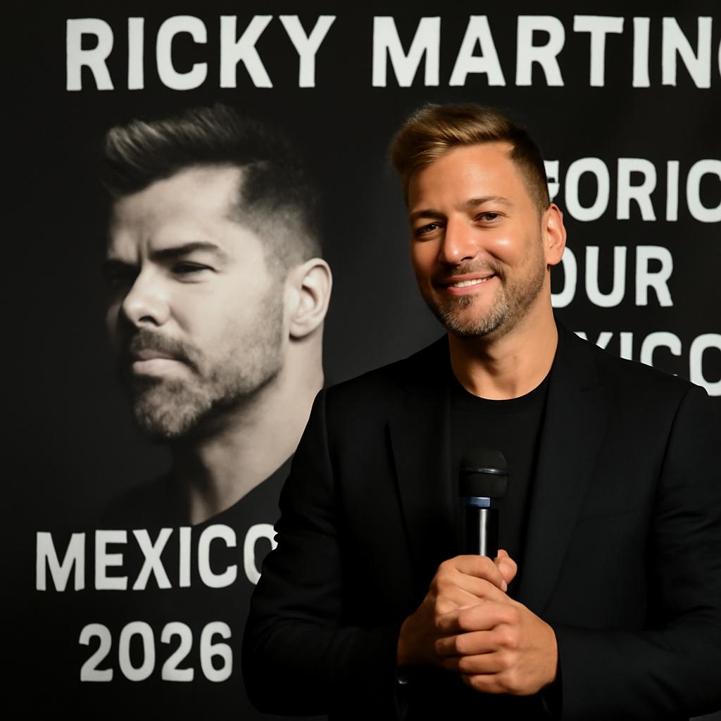 Ricky Martin Anuncia Turnê Histórica Pelo México Em 2026